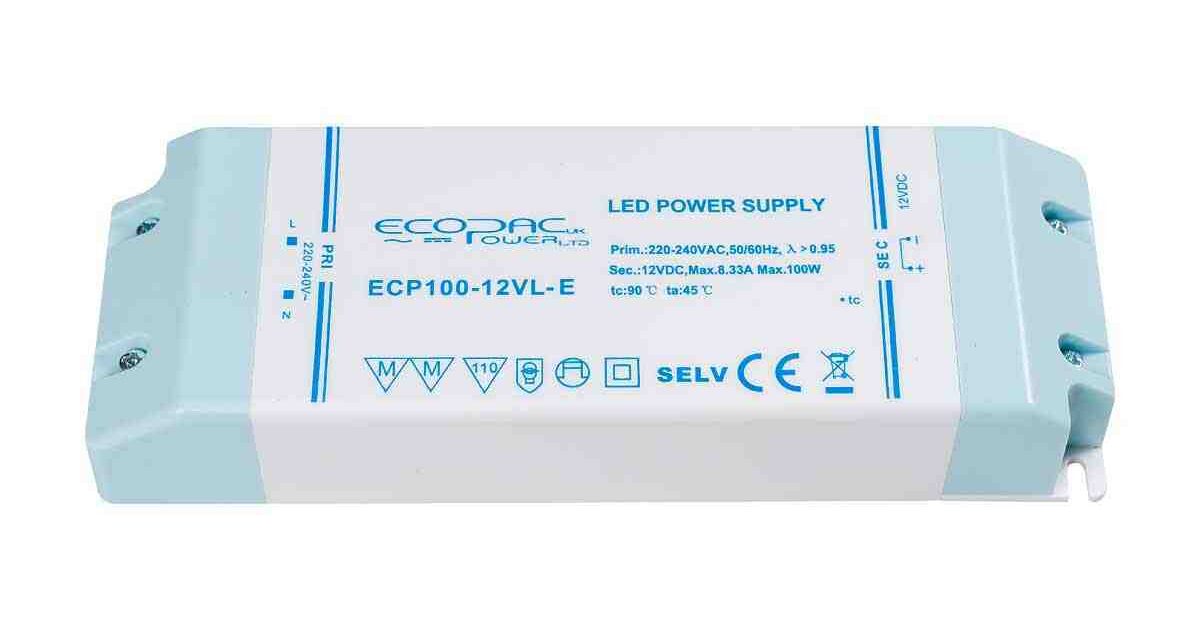 ECP100-VL-E Series | Constant Voltage LED Drivers | Ecopac Power
