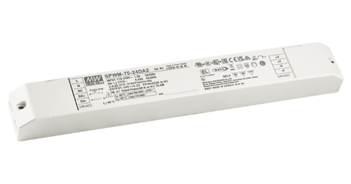 SPWM-75 DA2 Series | Constant Voltage LED Drivers | Ecopac Power